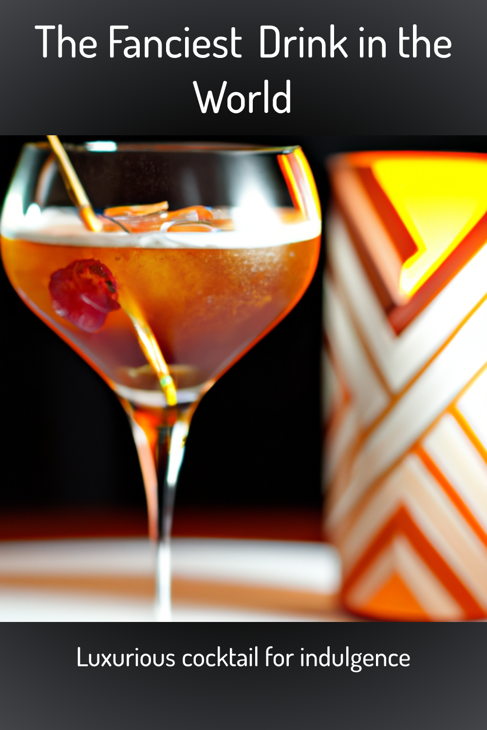 The Fanciest Drink in the World, Luxurious cocktail for indulgence