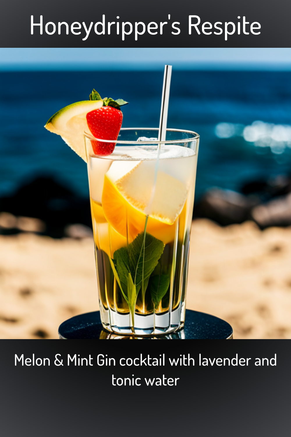 Honeydripper's Respite, Melon & Mint Gin cocktail with lavender and ...