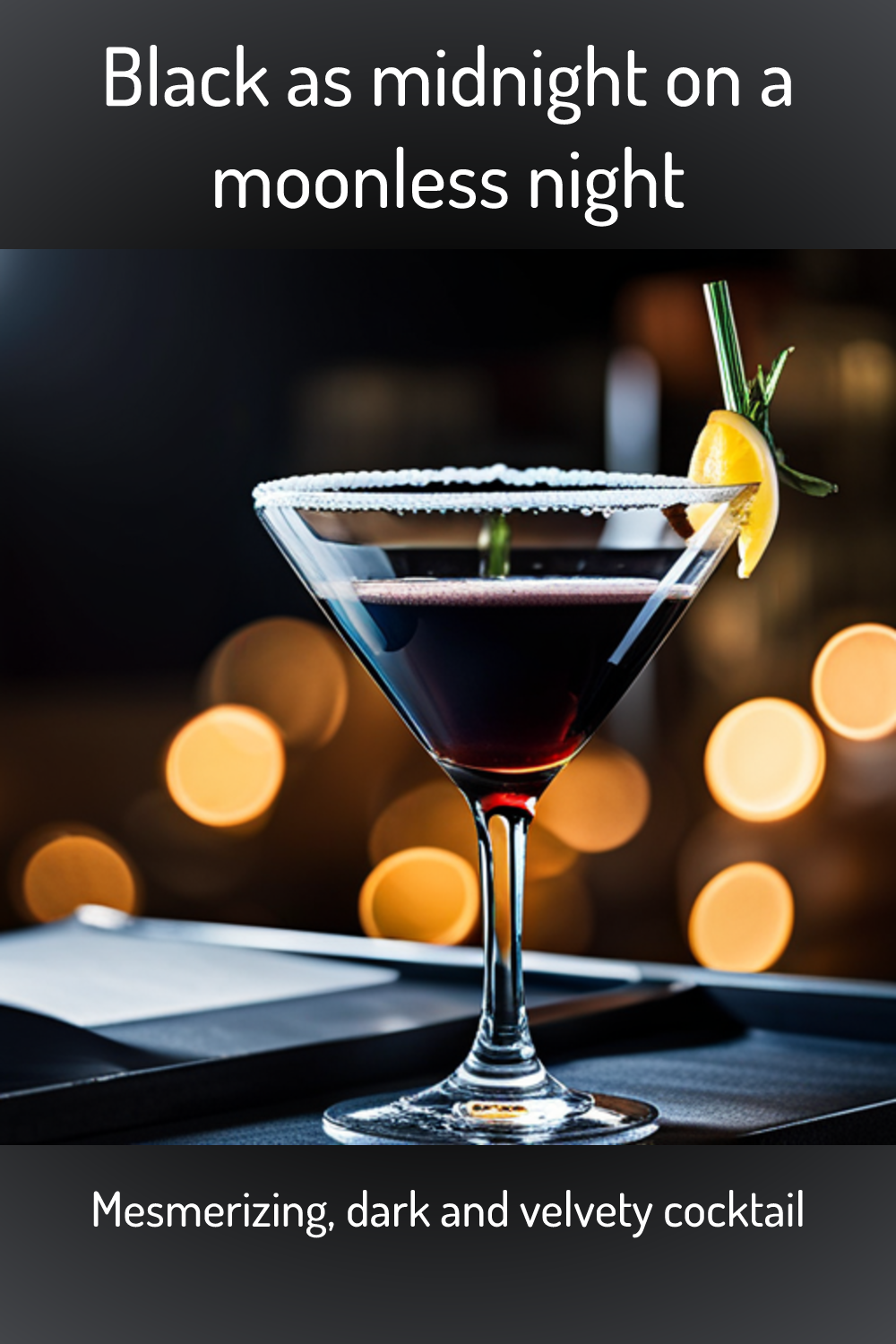 Black as midnight on a moonless night, Mesmerizing, dark and velvety ...