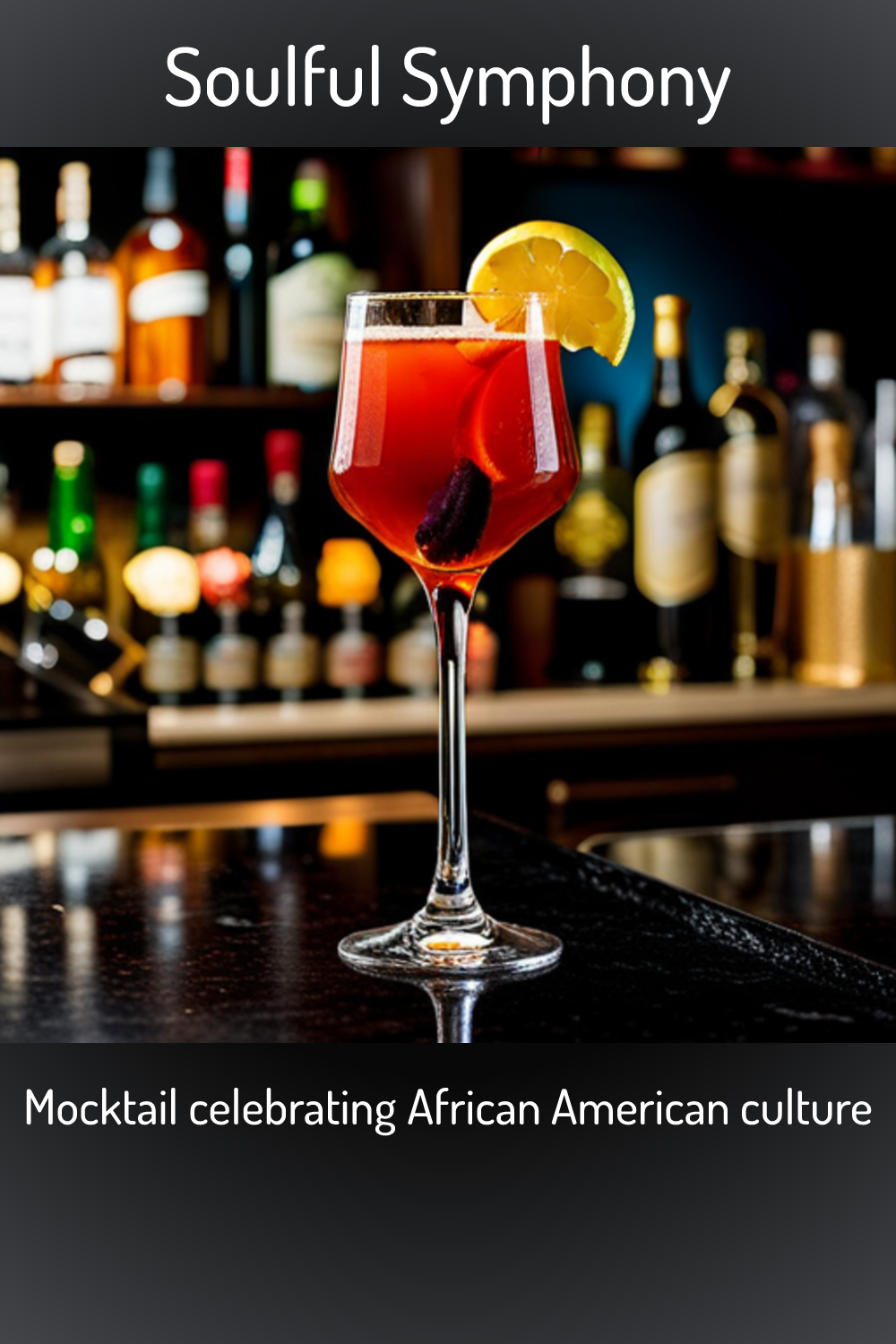 Soulful Symphony, Mocktail celebrating African American culture