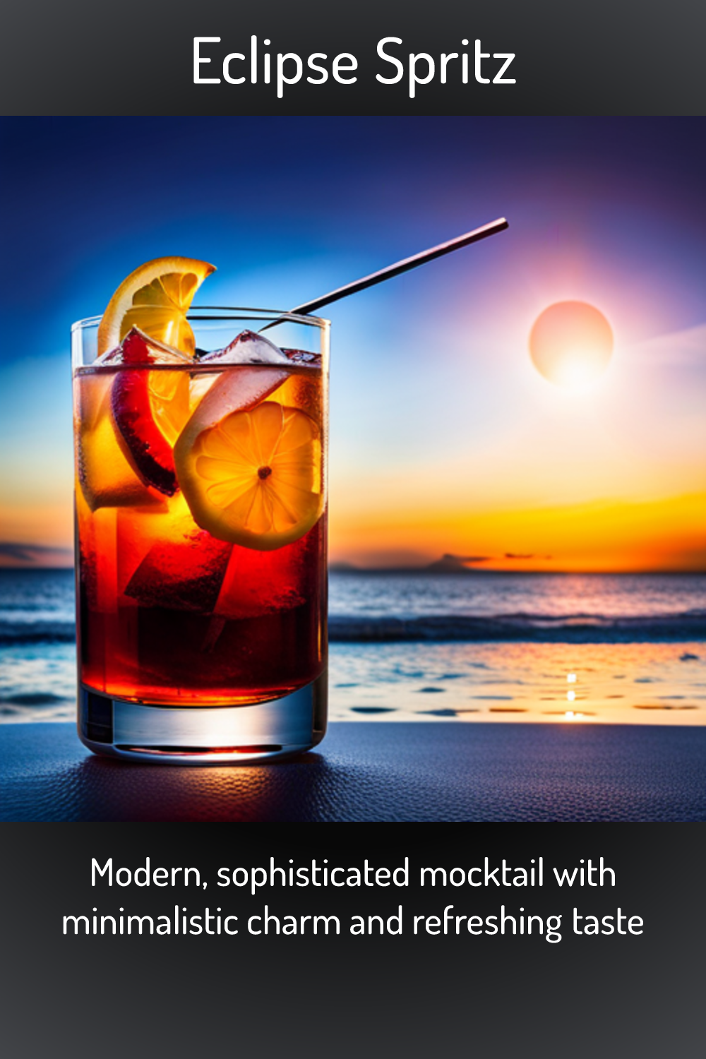 Eclipse Spritz, Modern, sophisticated mocktail with minimalistic charm ...