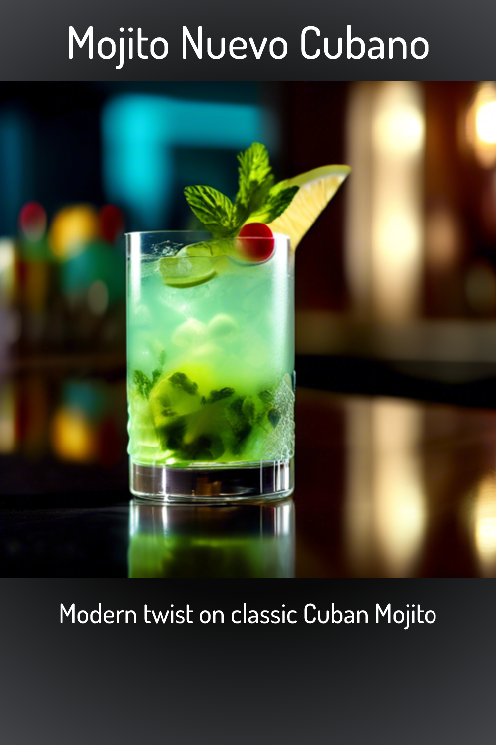 Mojito Nuevo Cubano, Modern twist on classic Cuban Mojito