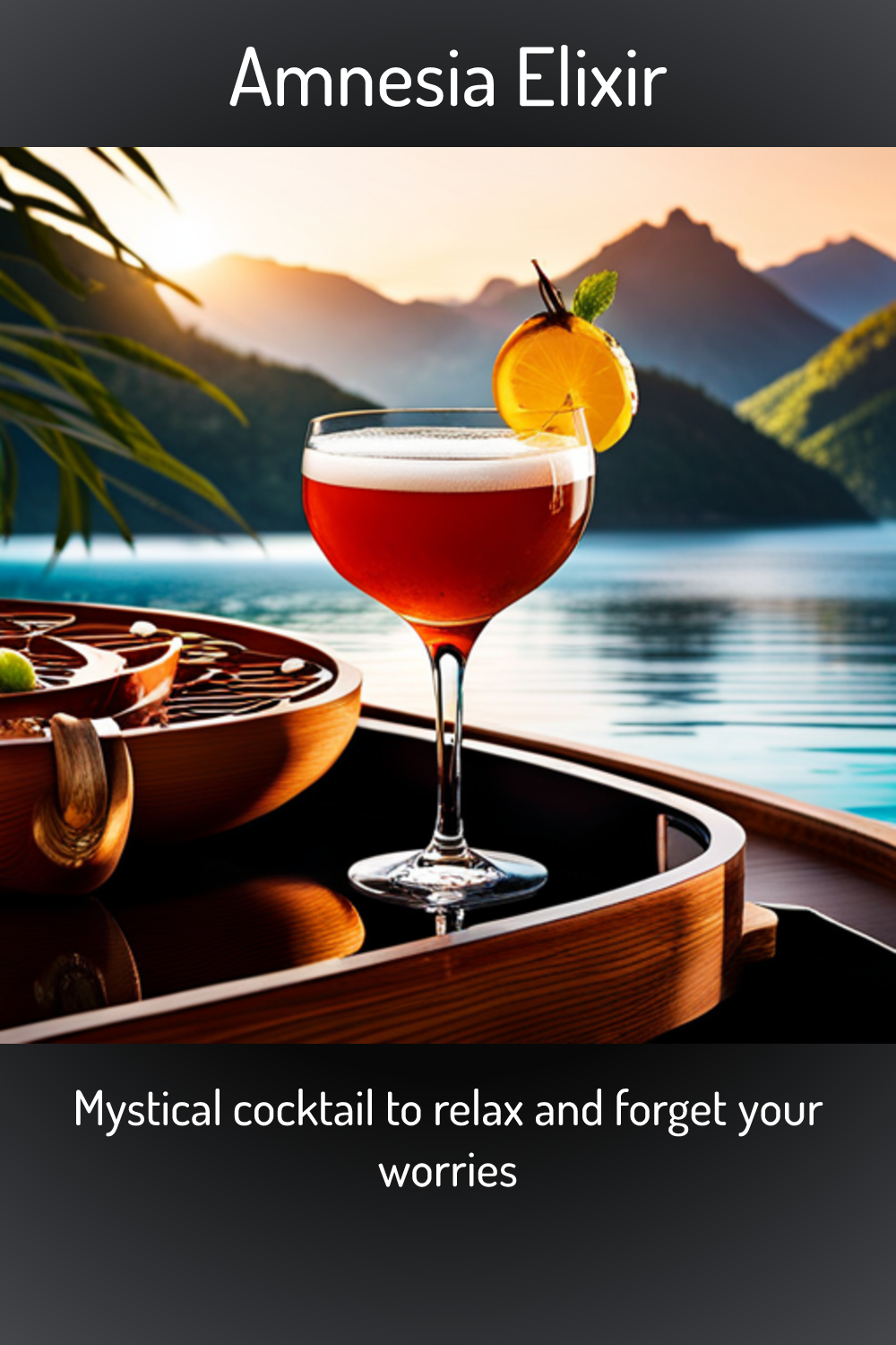 Amnesia Elixir, Mystical cocktail to relax and forget your worries