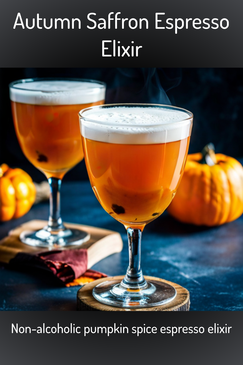 Autumn Saffron Espresso Elixir Non Alcoholic Pumpkin Spice Espresso Elixir