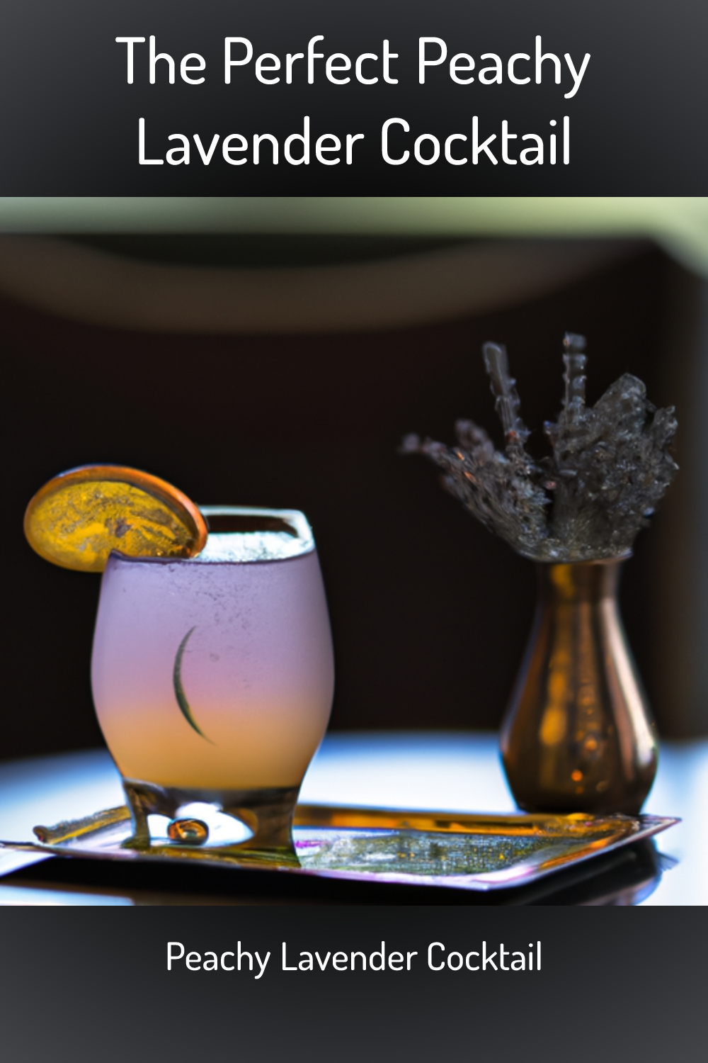 The Perfect Peachy Lavender Cocktail, Peachy Lavender Cocktail