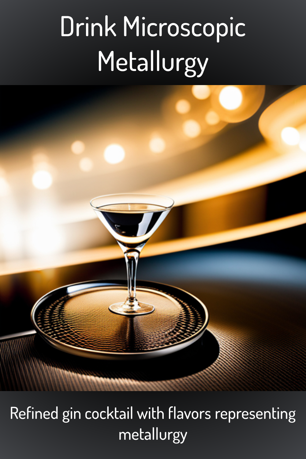 Drink Microscopic Metallurgy, Refined gin cocktail with flavors ...