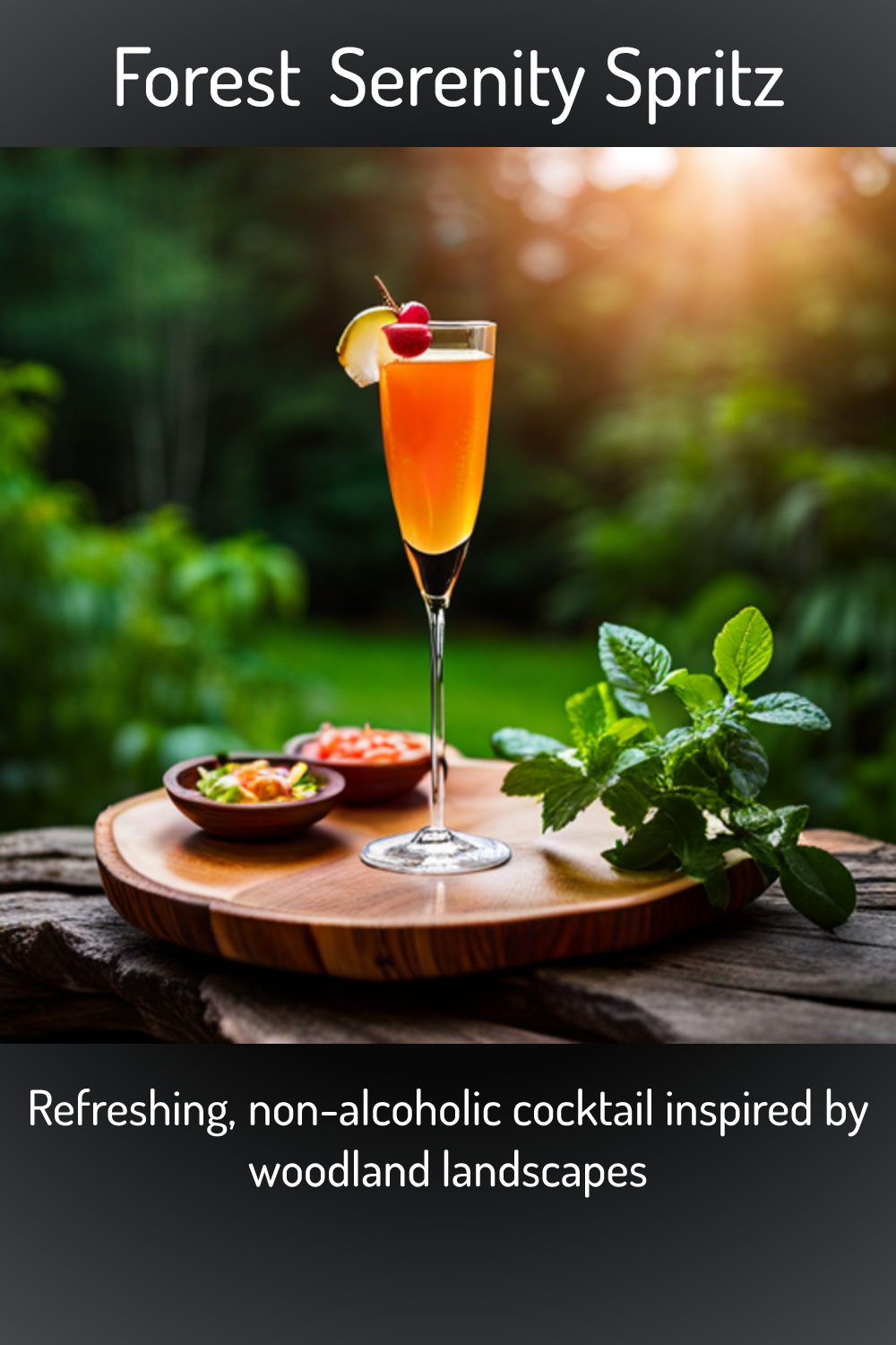 Forest Serenity Spritz Refreshing Non Alcoholic Cocktail Inspired By
