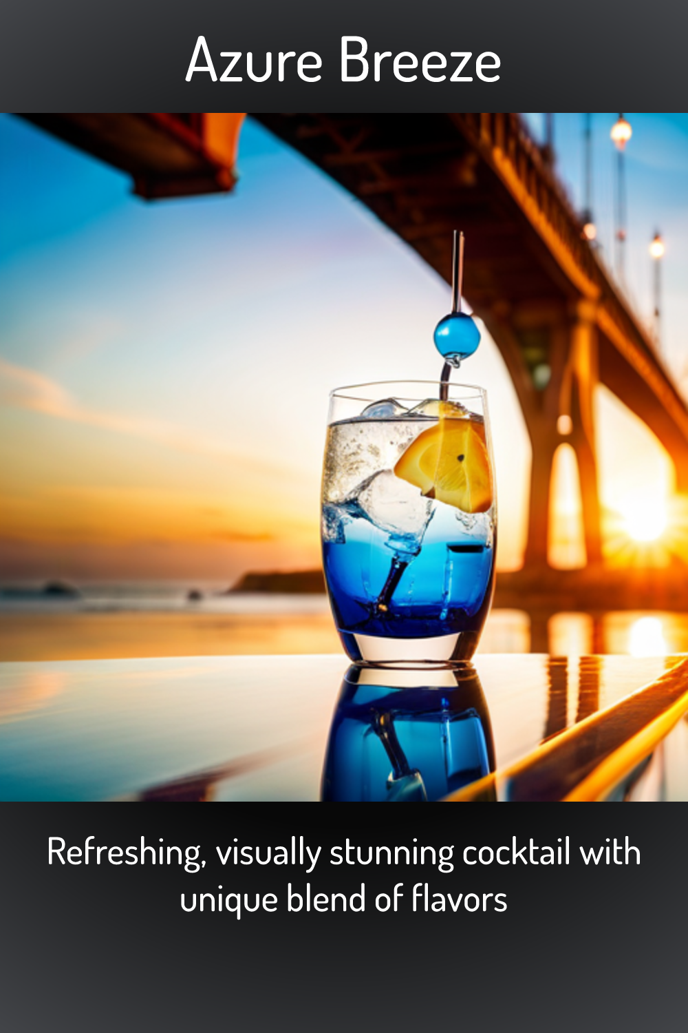 Azure Breeze Refreshing Visually Stunning Cocktail With Unique Blend