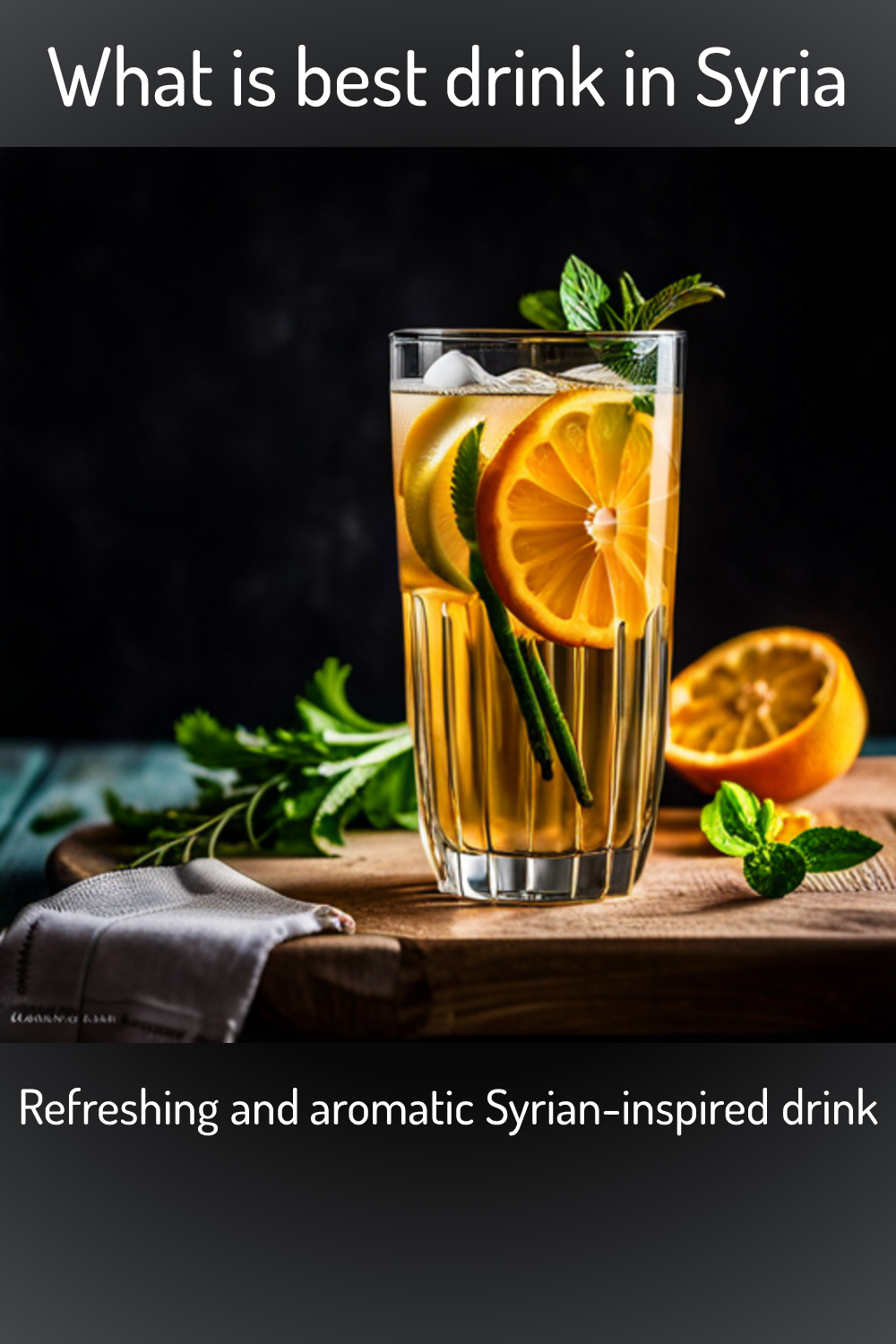 What is best drink in Syria, Refreshing and aromatic Syrian-inspired drink