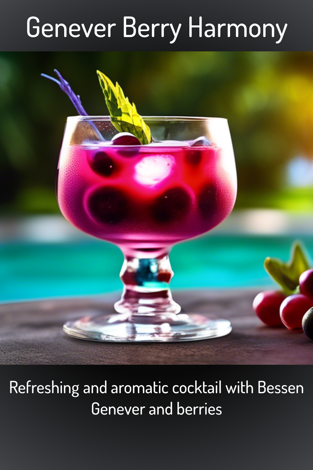 Genever Berry Harmony, Refreshing and aromatic cocktail with Bessen ...