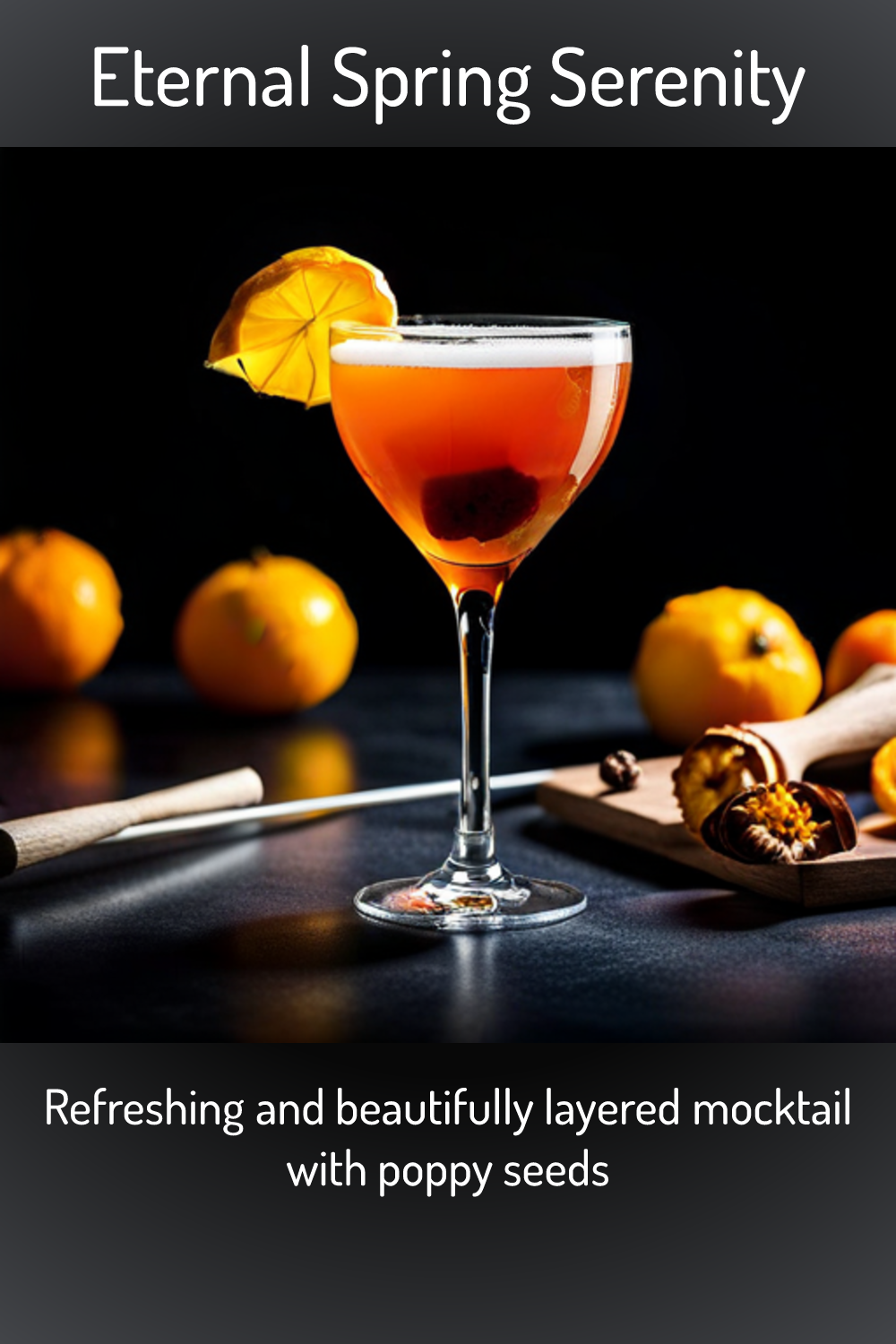 Eternal Spring Serenity Refreshing And Beautifully Layered Mocktail
