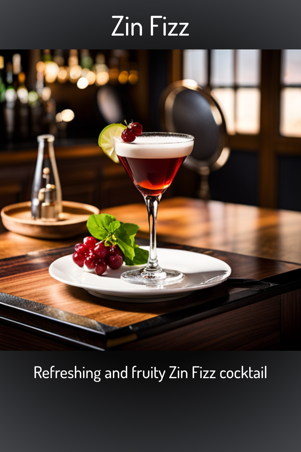 Zin Fizz, Refreshing and fruity Zin Fizz cocktail
