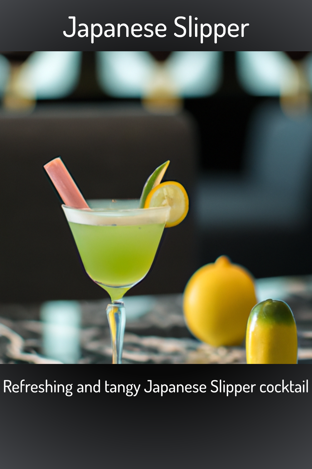 Japanese Slipper Refreshing And Tangy Japanese Slipper Cocktail