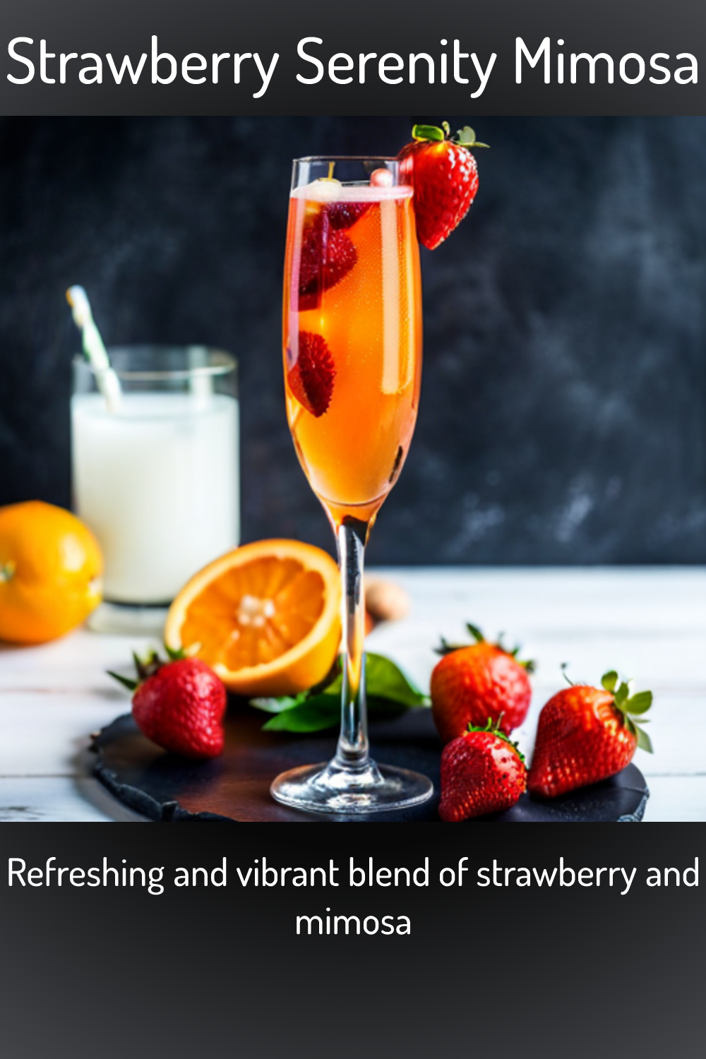 Strawberry Serenity Mimosa Refreshing And Vibrant Blend Of Strawberry