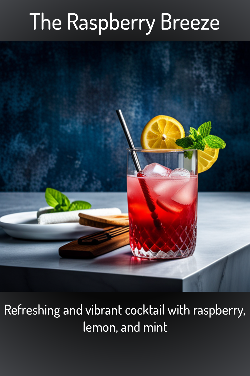 The Raspberry Breeze, Refreshing and vibrant cocktail with raspberry ...