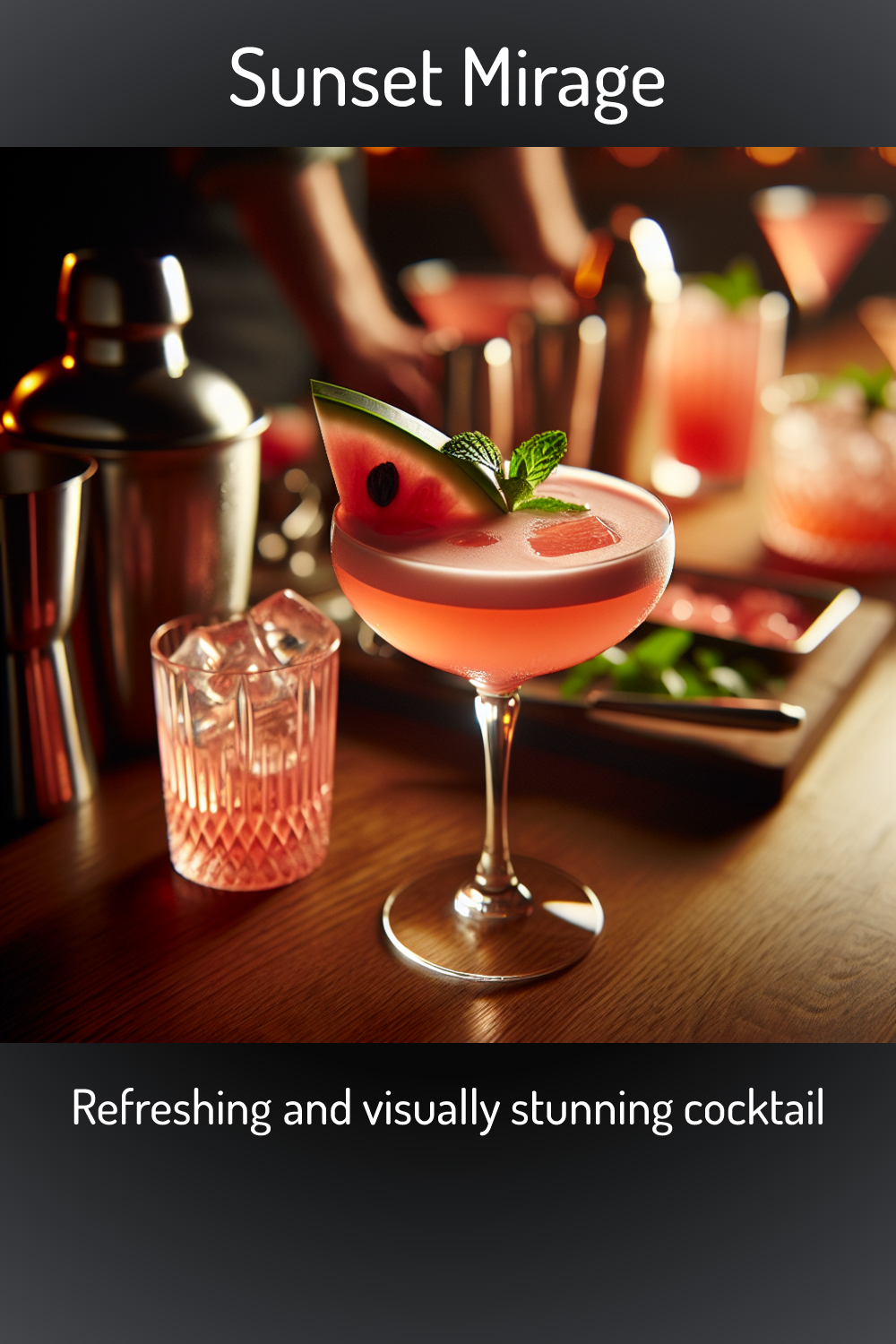 Sunset Mirage Refreshing And Visually Stunning Cocktail