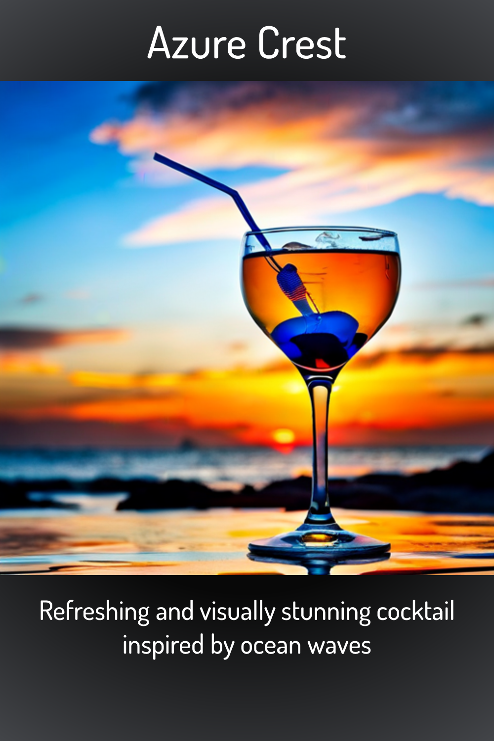 Azure Crest Refreshing And Visually Stunning Cocktail Inspired By