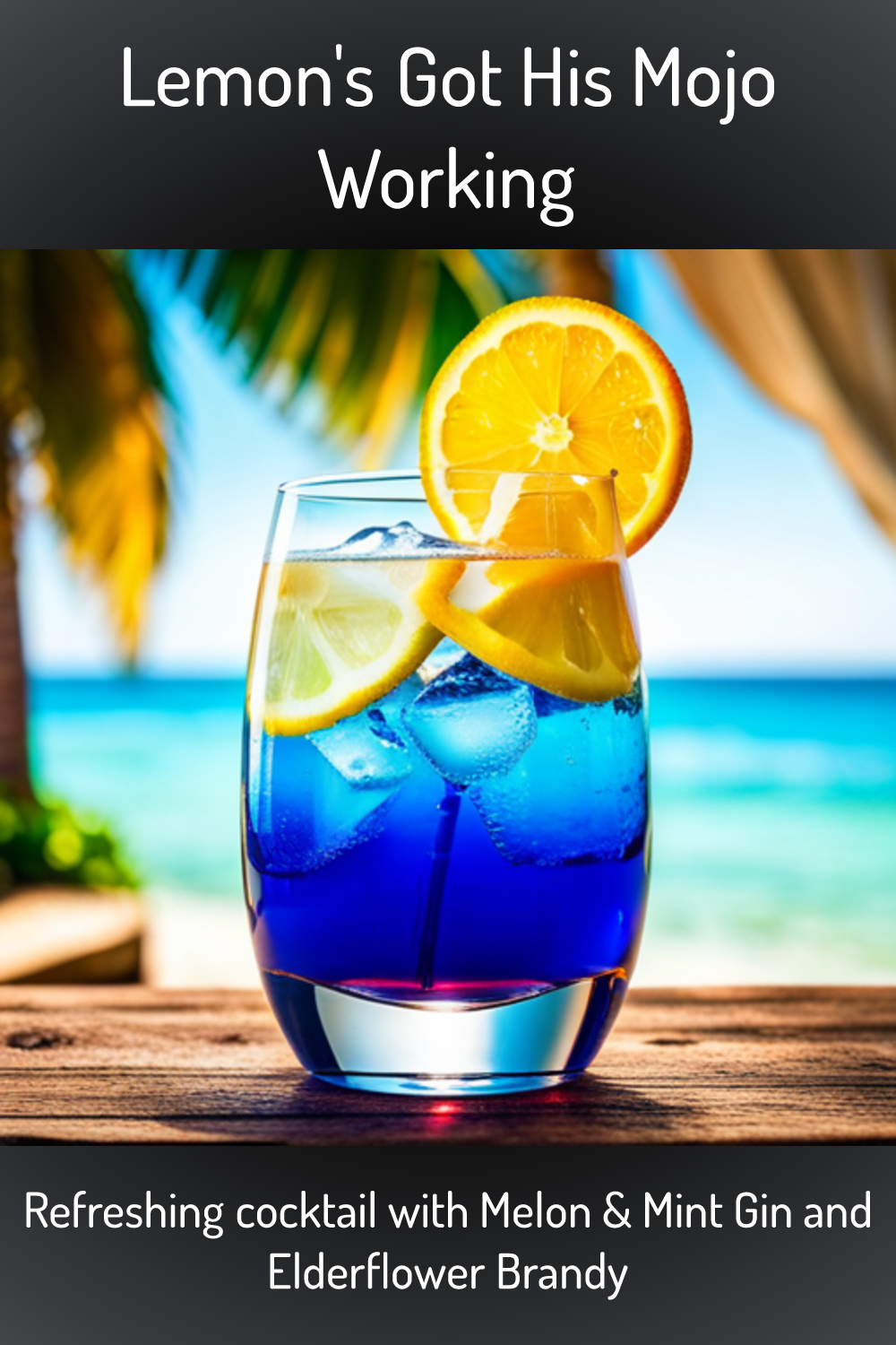 Lemon's Got His Mojo Working, Refreshing cocktail with Melon & Mint Gin ...