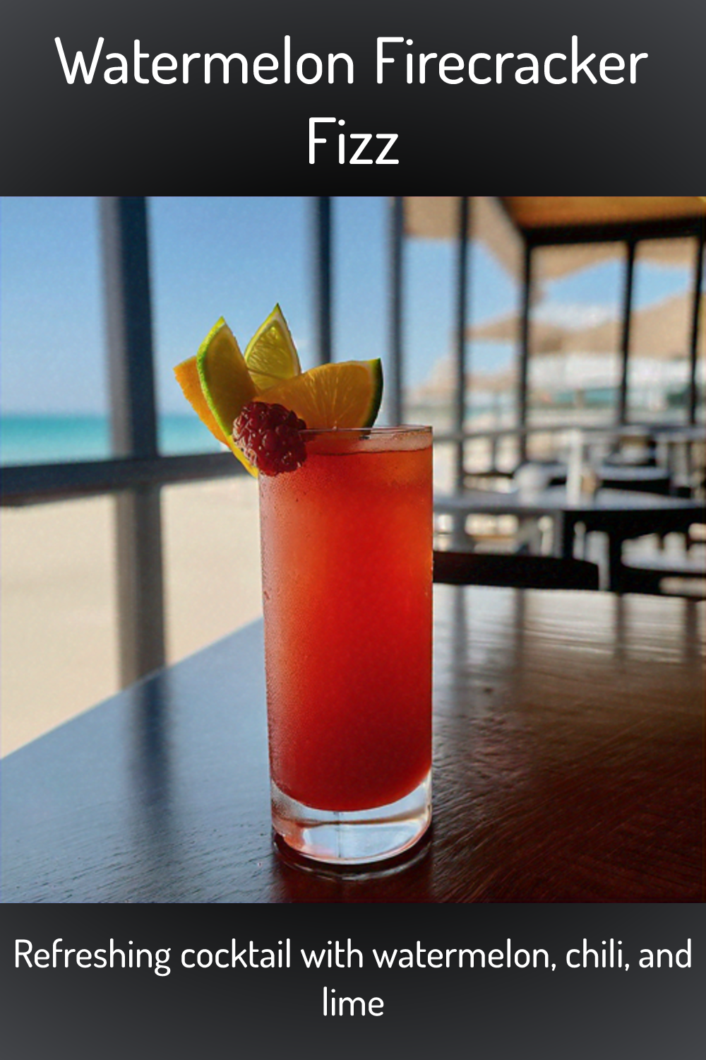 Watermelon Firecracker Fizz, Refreshing cocktail with watermelon, chili ...