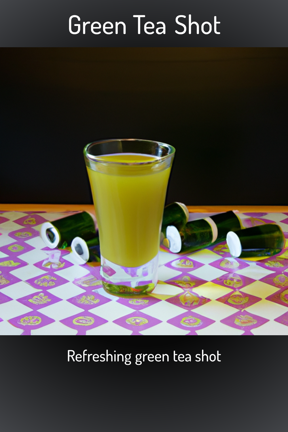 Green Tea Shot, Refreshing green tea shot
