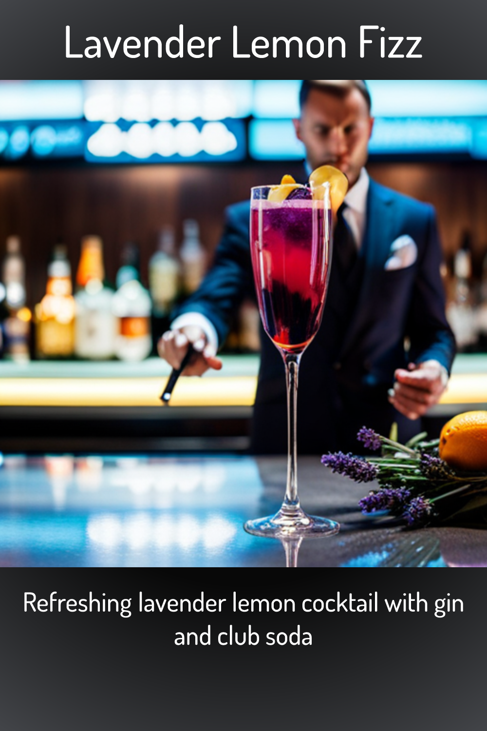Lavender Lemon Fizz, Refreshing lavender lemon cocktail with gin and ...