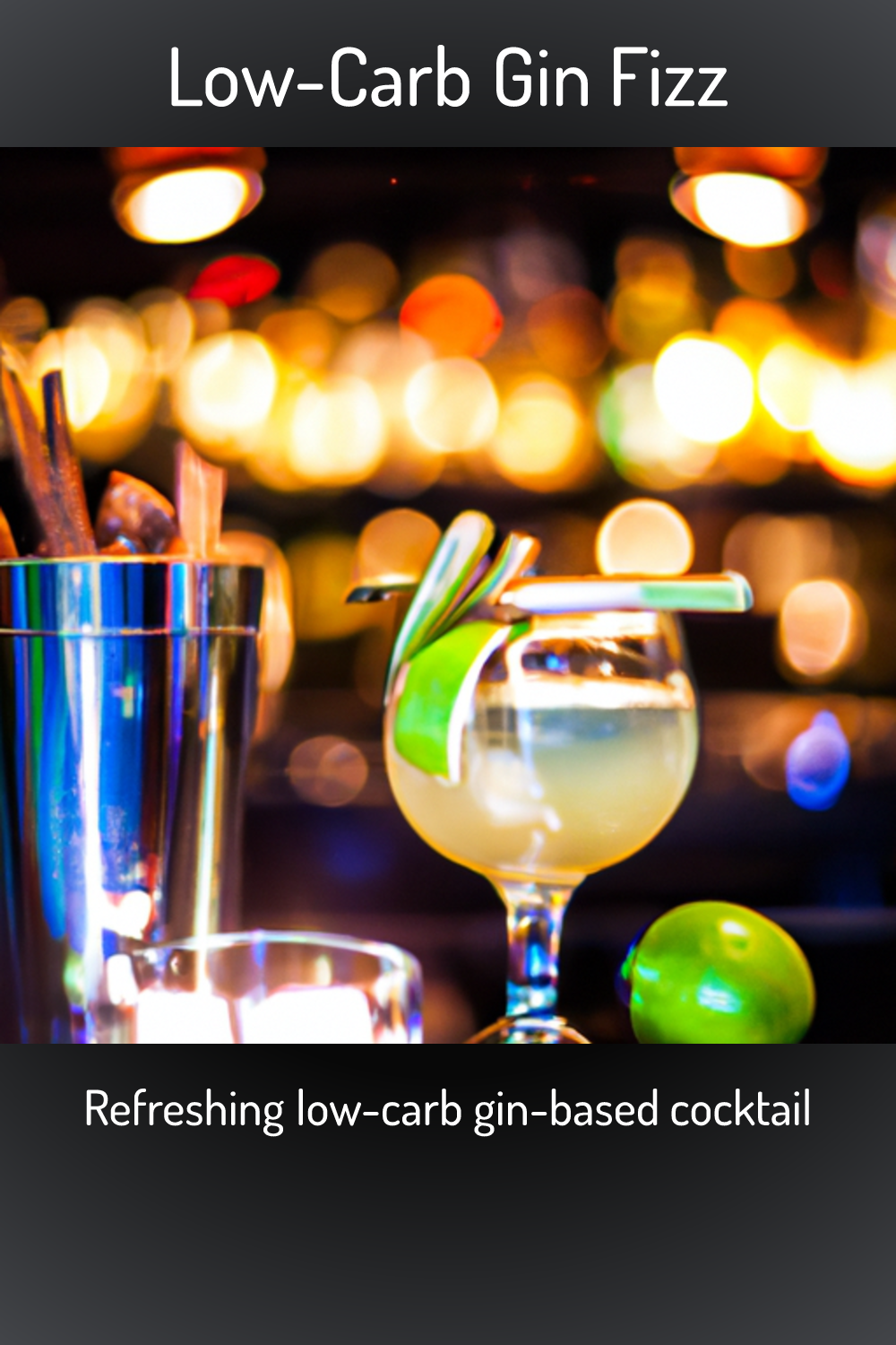 Low Carb Gin Fizz Refreshing Low Carb Gin Based Cocktail