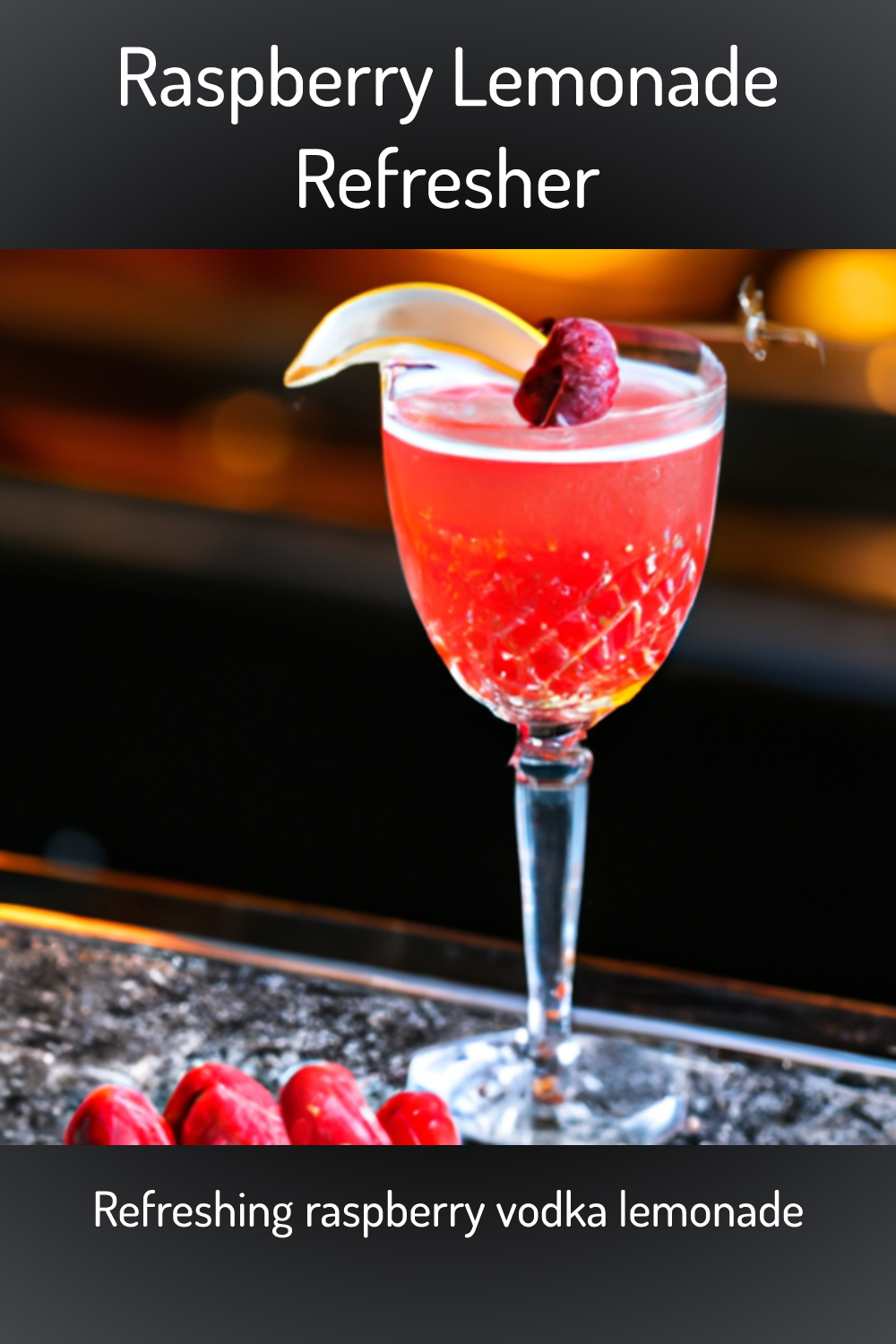 Raspberry Lemonade Refresher, Refreshing raspberry vodka lemonade