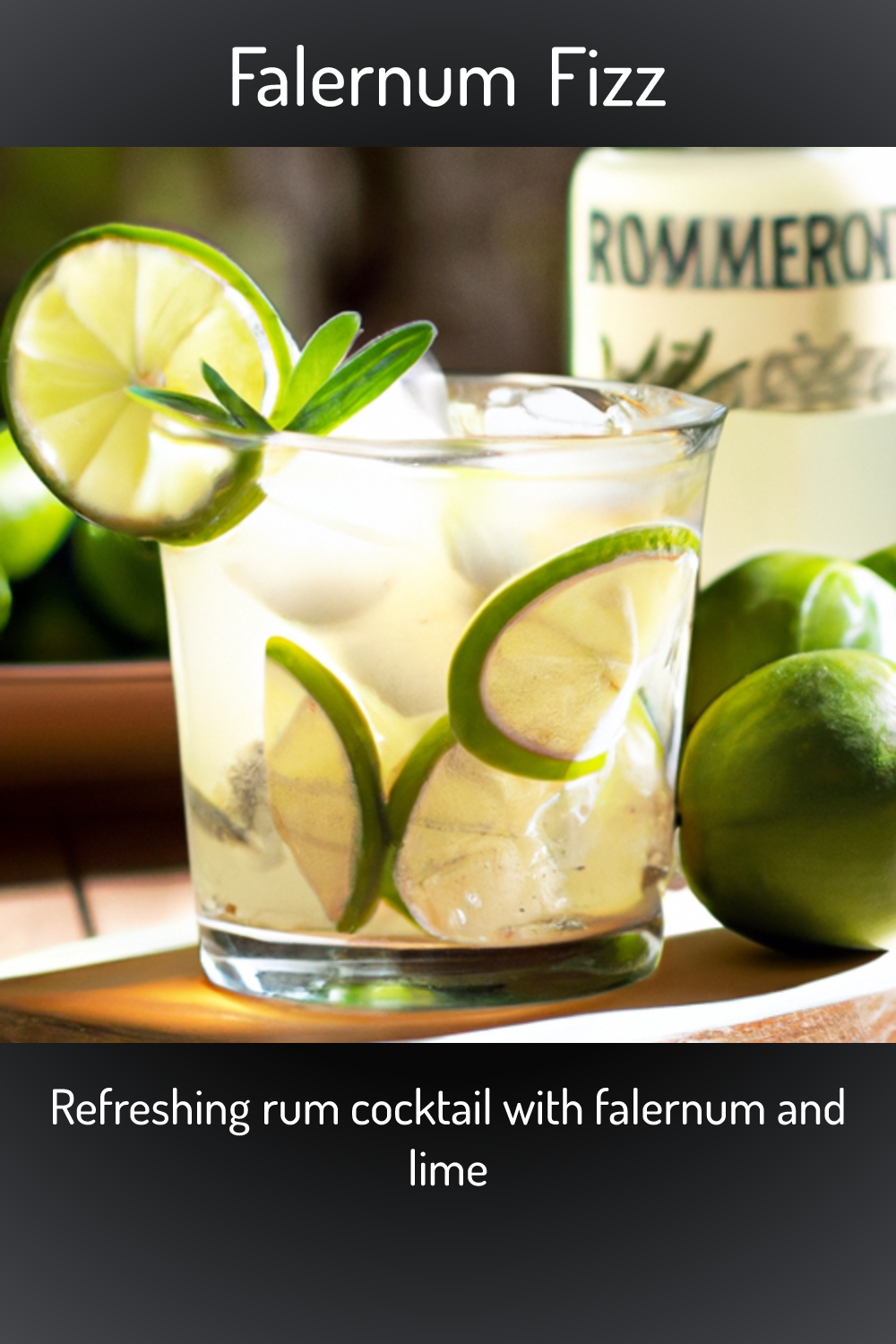 Falernum Fizz Refreshing Rum Cocktail With Falernum And Lime
