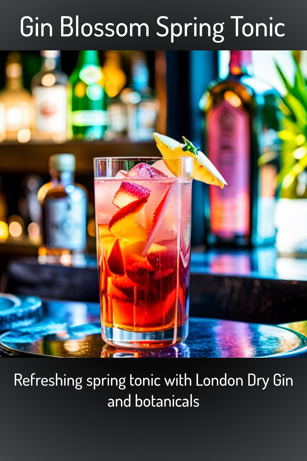 Gin Blossom Spring Tonic, Refreshing spring tonic with London Dry Gin ...