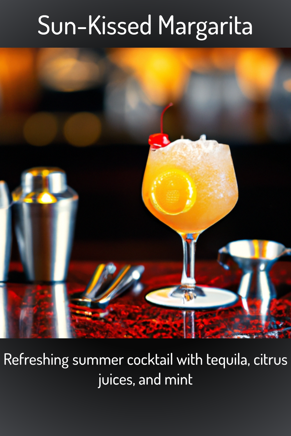 Sun-Kissed Margarita, Refreshing summer cocktail with tequila, citrus ...