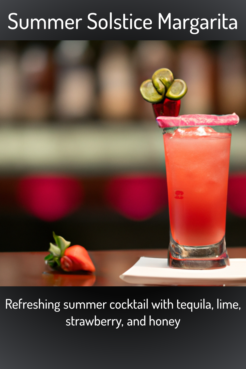 Summer Solstice Margarita, Refreshing summer cocktail with tequila ...