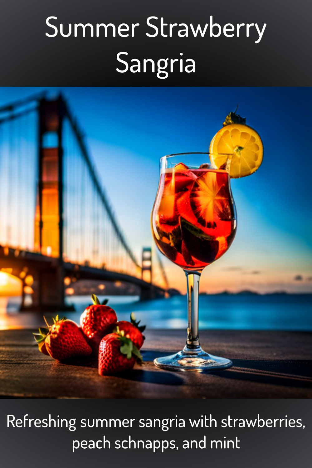 Summer Strawberry Sangria, Refreshing summer sangria with strawberries ...