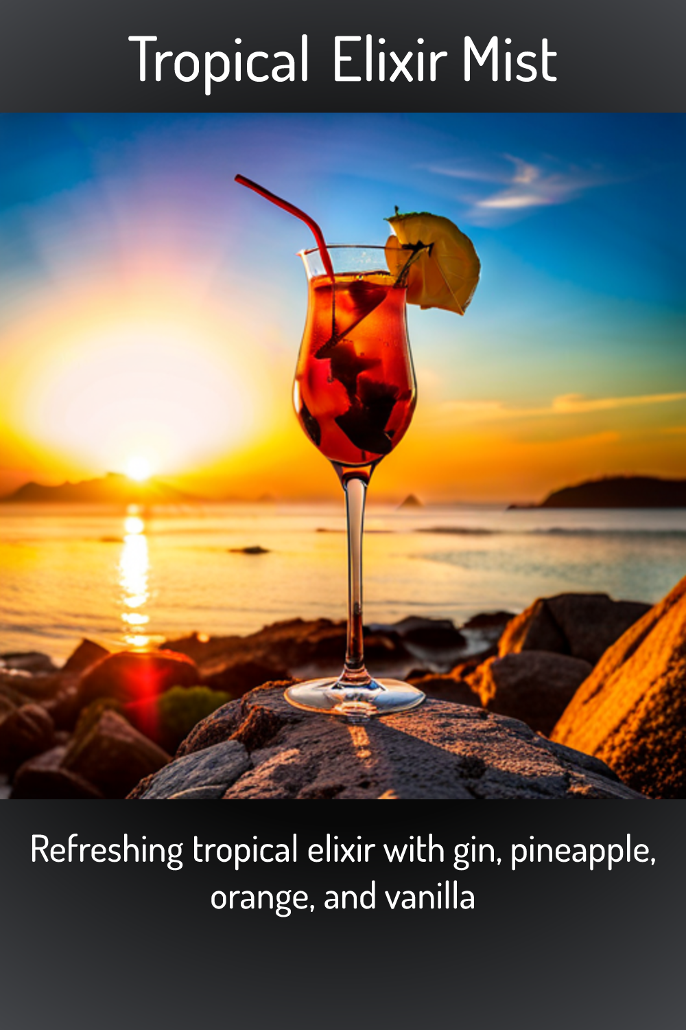 Tropical Elixir Mist, Refreshing tropical elixir with gin, pineapple ...