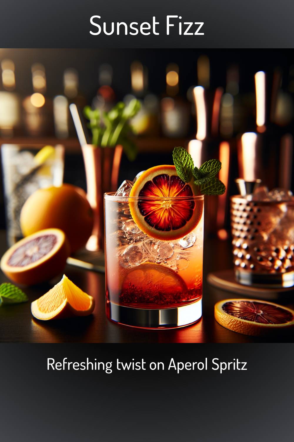 Sunset Fizz Refreshing Twist On Aperol Spritz