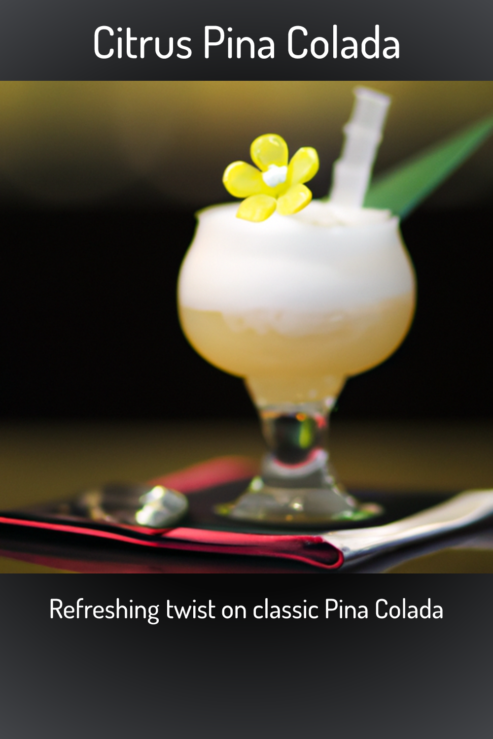 Citrus Pina Colada, Refreshing twist on classic Pina Colada