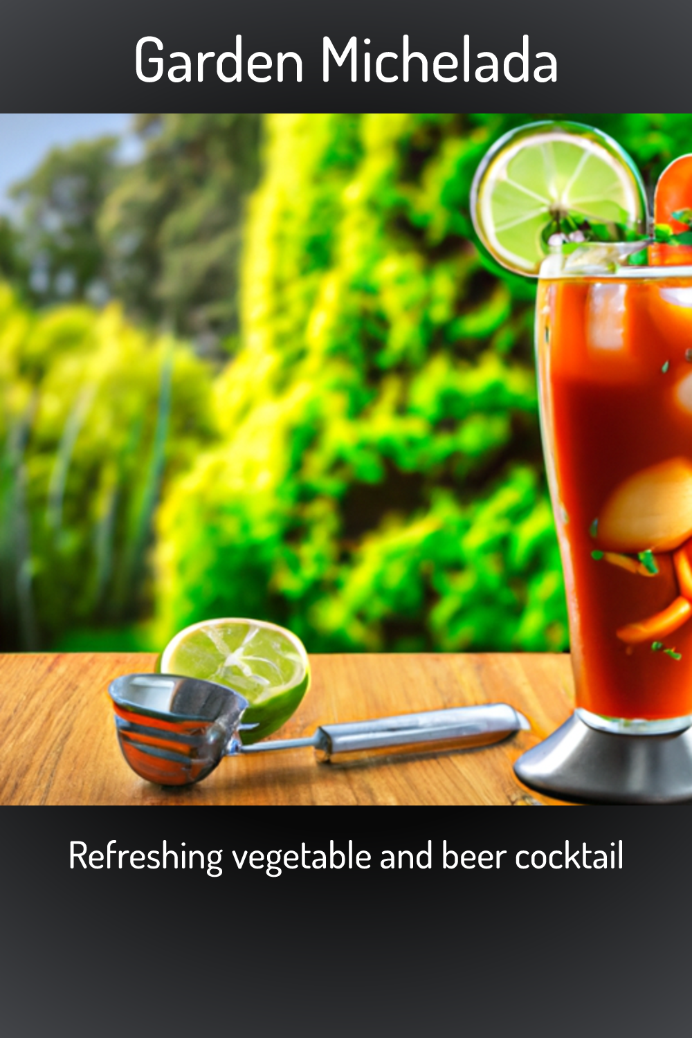 Garden Michelada, Refreshing vegetable and beer cocktail