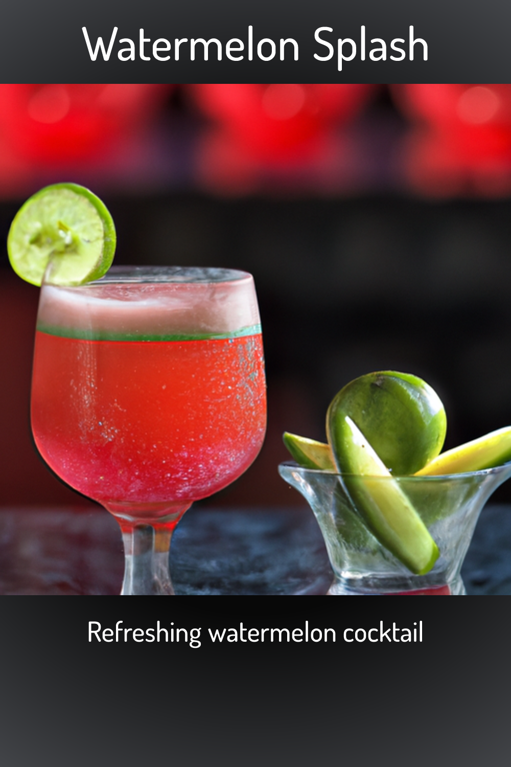 Watermelon Splash, Refreshing watermelon cocktail