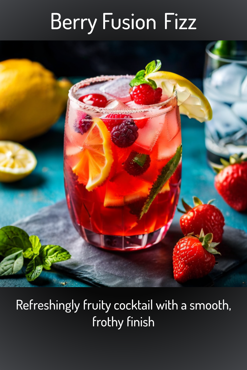 Berry Fusion Fizz, Refreshingly fruity cocktail with a smooth, frothy ...