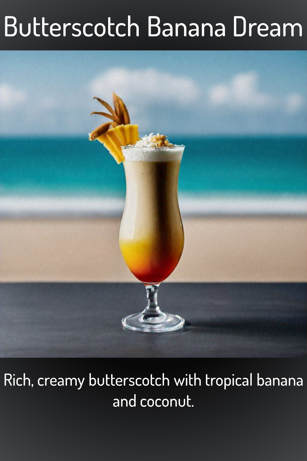 Butterscotch Banana Dream, Rich, creamy butterscotch with tropical ...