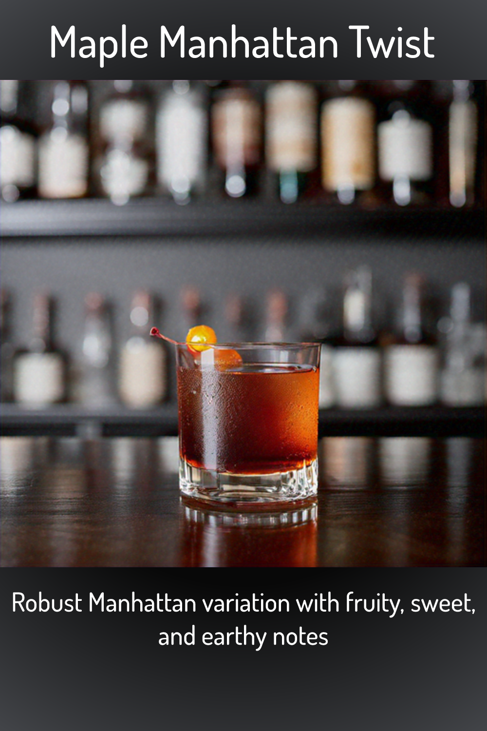 Maple Manhattan Twist, Robust Manhattan variation with fruity, sweet ...