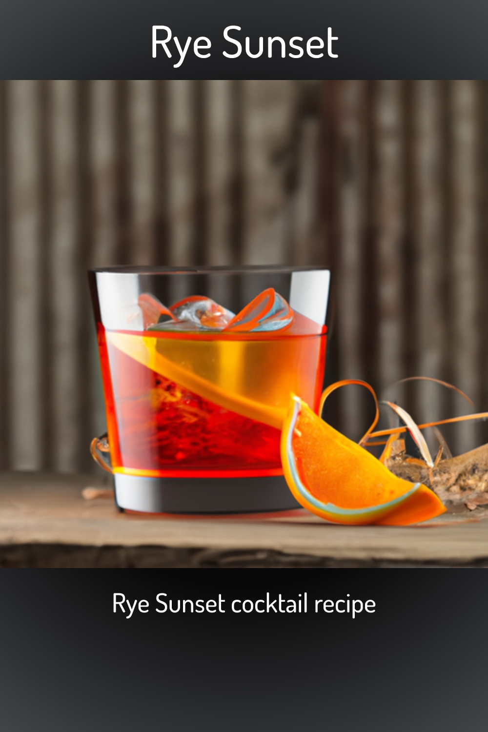 Rye Sunset, Rye Sunset cocktail recipe