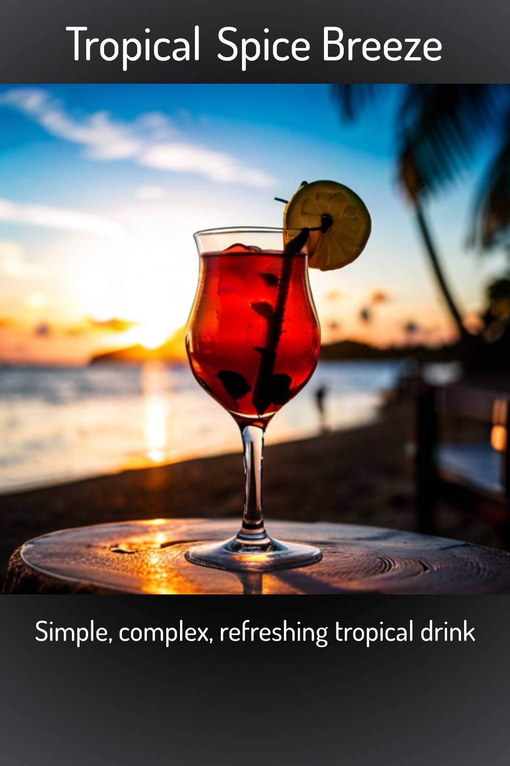 Tropical Spice Breeze, Simple, complex, refreshing tropical drink
