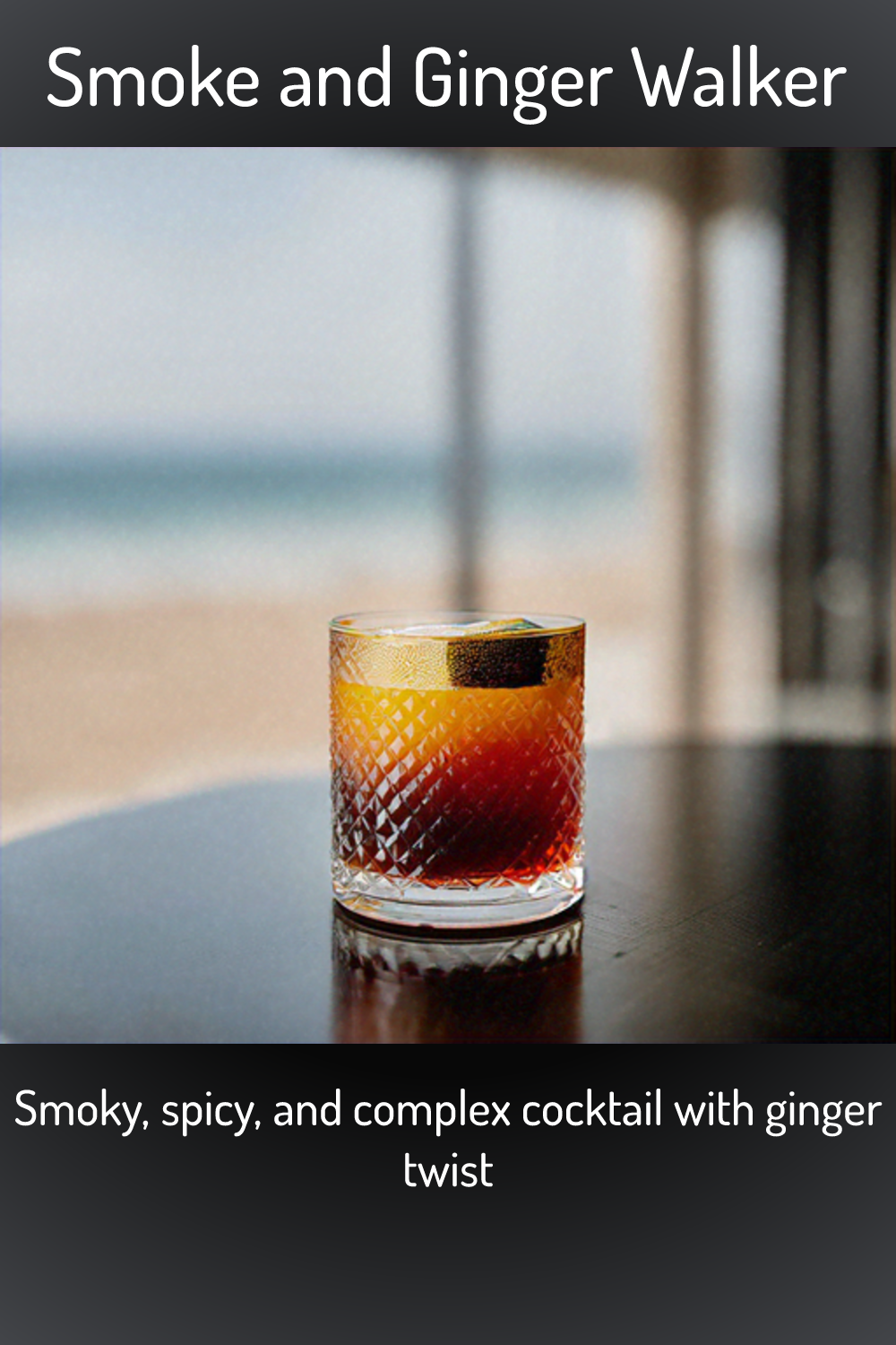Smoke and Ginger Walker, Smoky, spicy, and complex cocktail with ginger ...