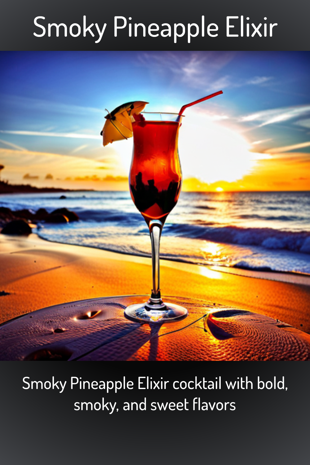 Smoky Pineapple Elixir Smoky Pineapple Elixir Cocktail With Bold