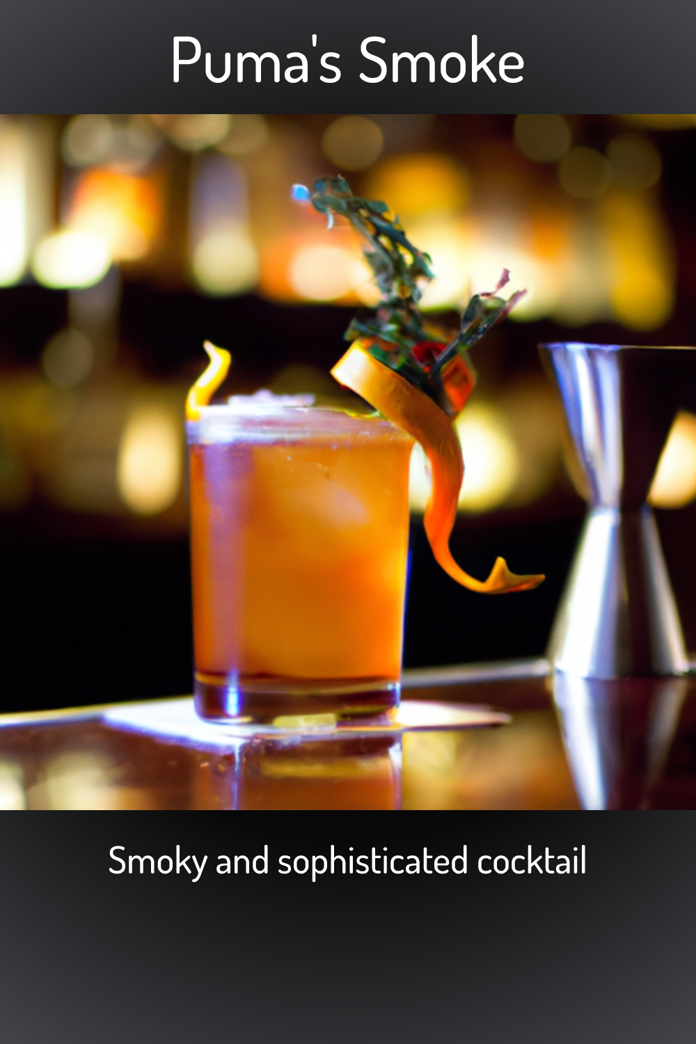 Puma's Smoke, Smoky and sophisticated cocktail
