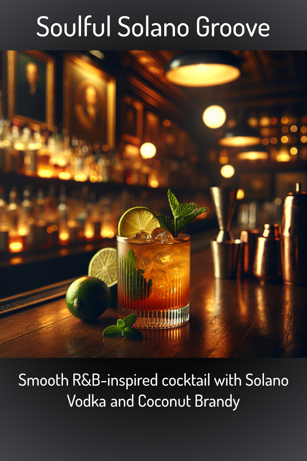 Soulful Solano Groove, Smooth R&B-inspired cocktail with Solano Vodka ...