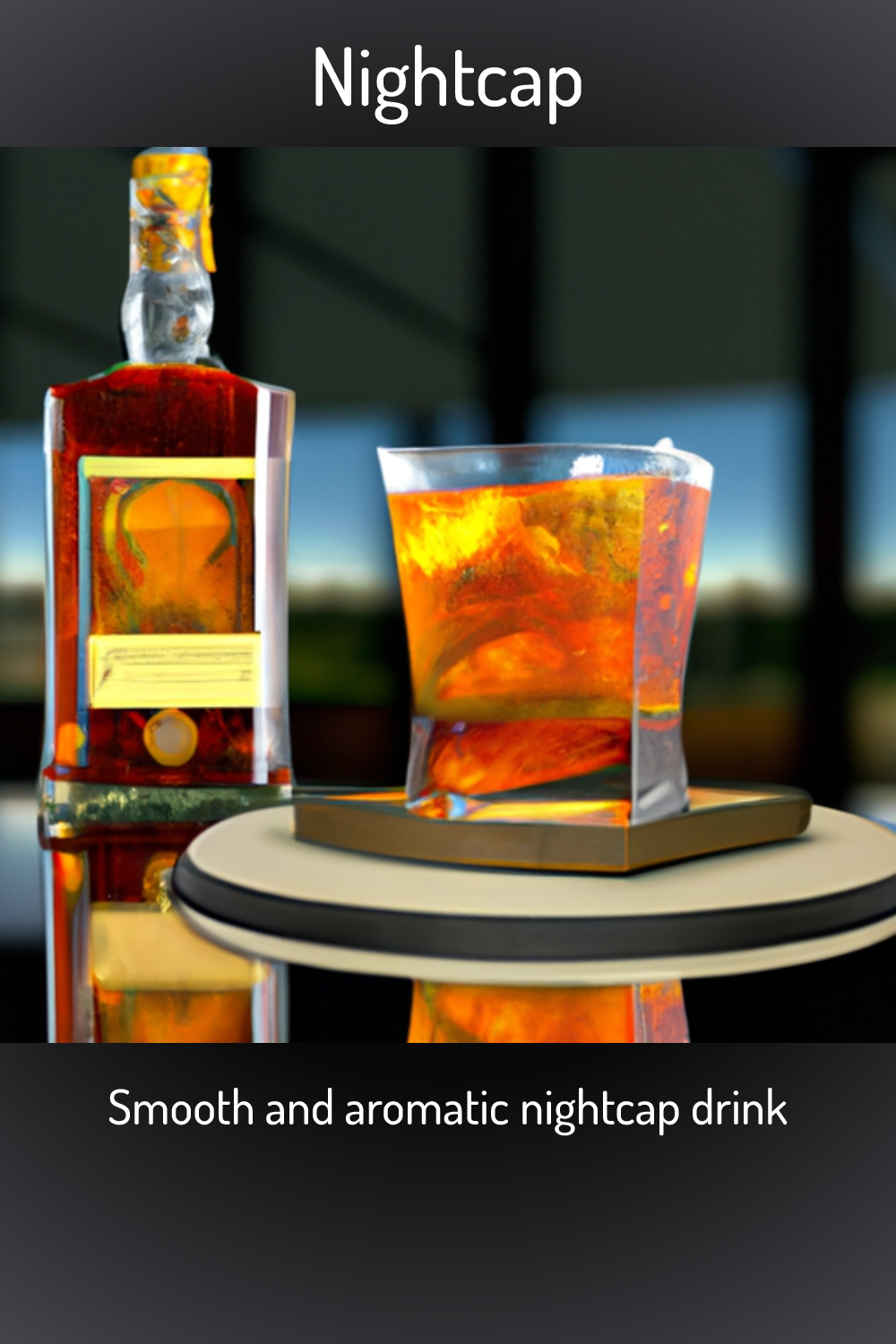 Nightcap, Smooth and aromatic nightcap drink