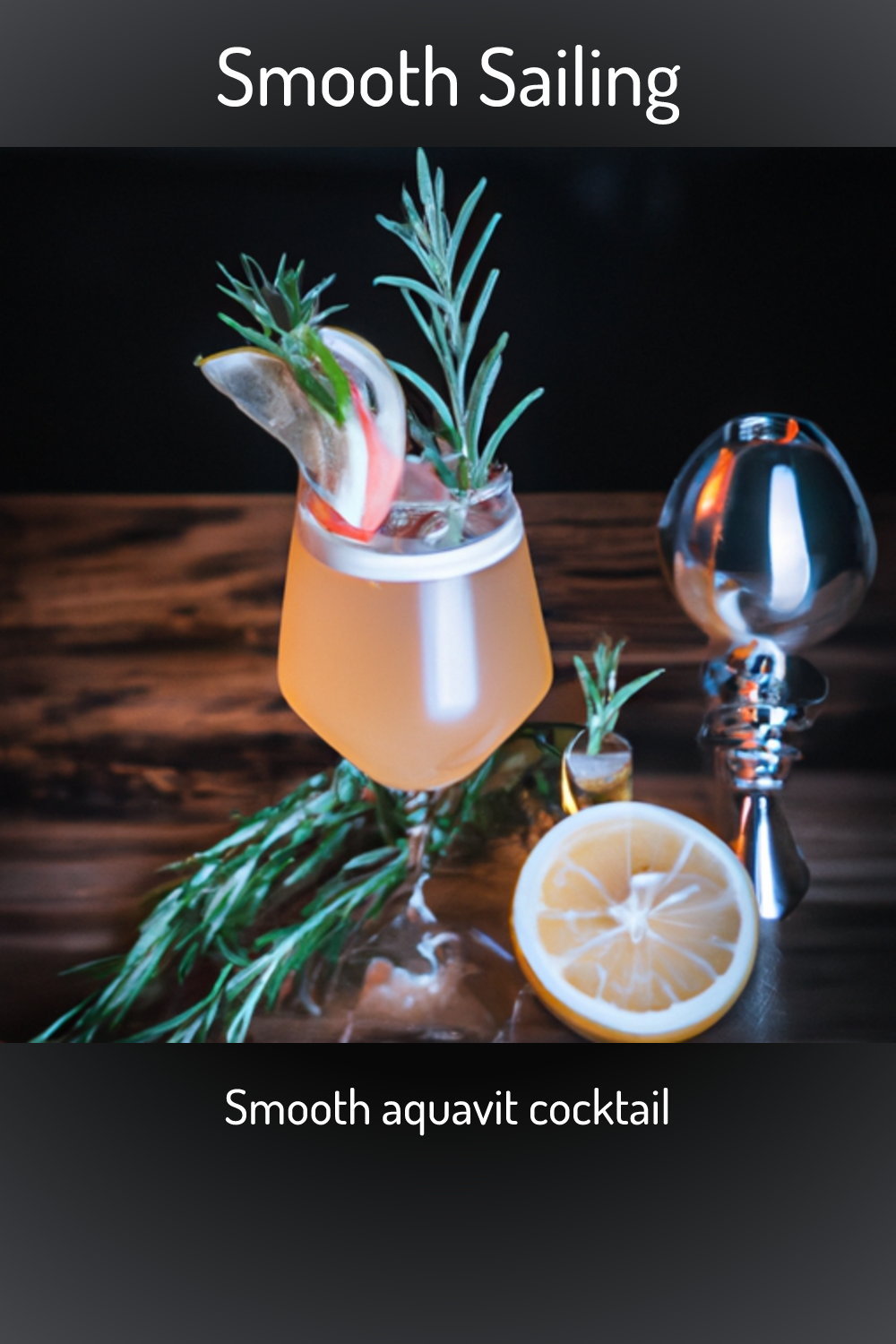 Smooth Sailing, Smooth aquavit cocktail