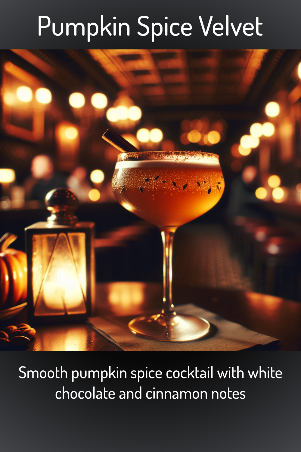 Pumpkin Spice Velvet, Smooth pumpkin spice cocktail with white ...