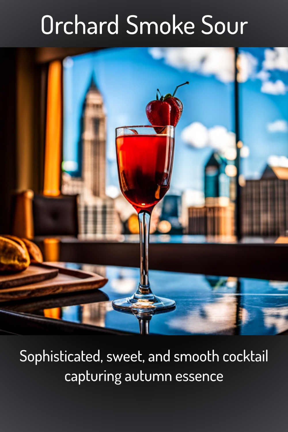 Orchard Smoke Sour Sophisticated Sweet And Smooth Cocktail Capturing